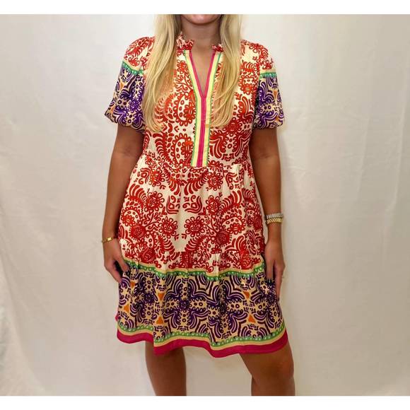Joy Joy | Dresses | New Joy Joy Maria Dress In Multicolor | Poshmark
